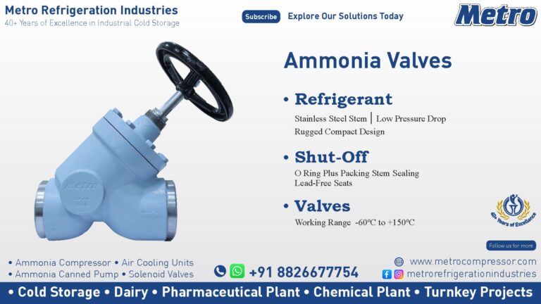 Ammonia Refrigeration Valves: Working Principle, Types & Functions by Metro
