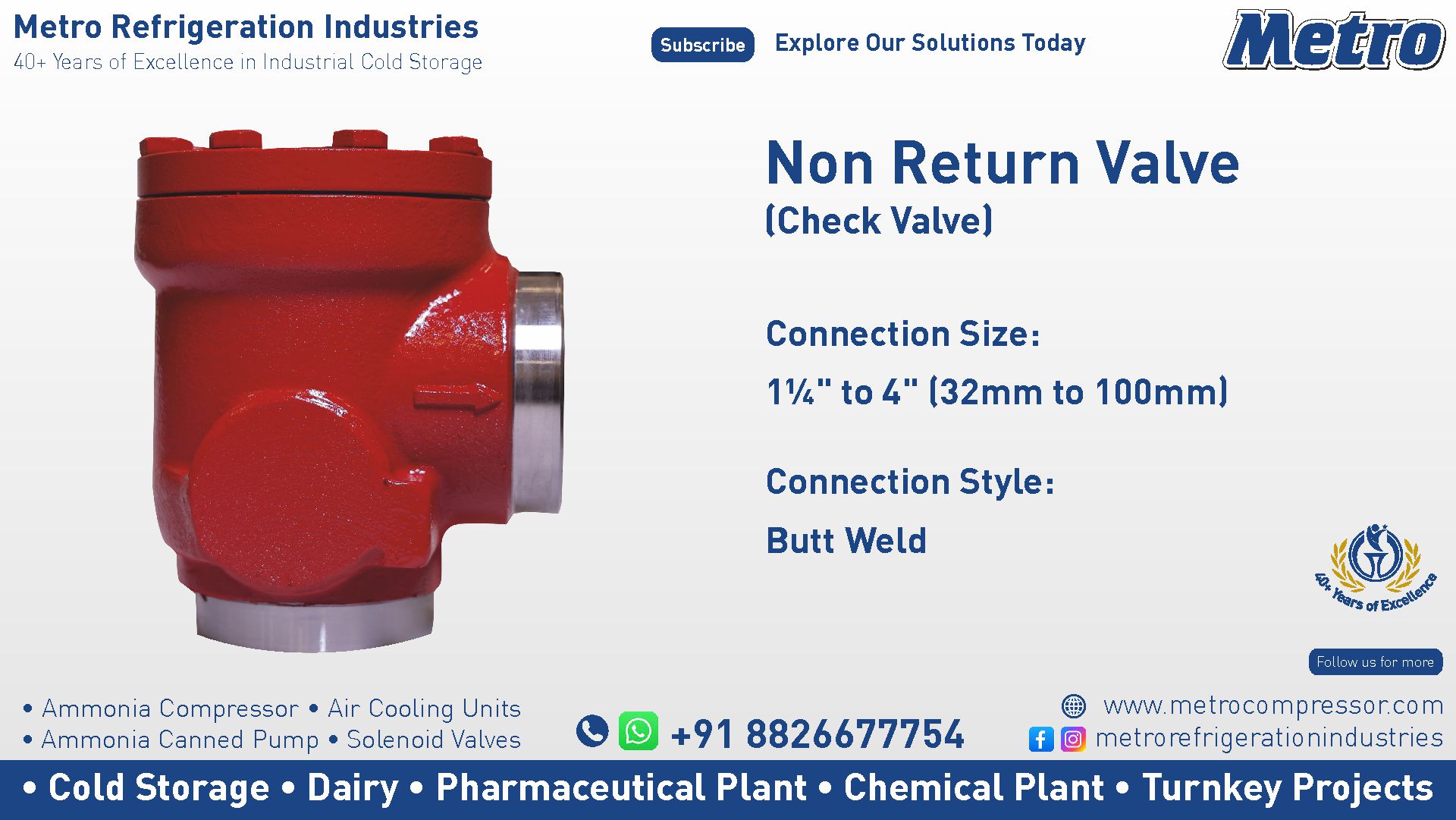 Ammonia Refrigeration Valves: Working Principle, Types & Functions by Metro