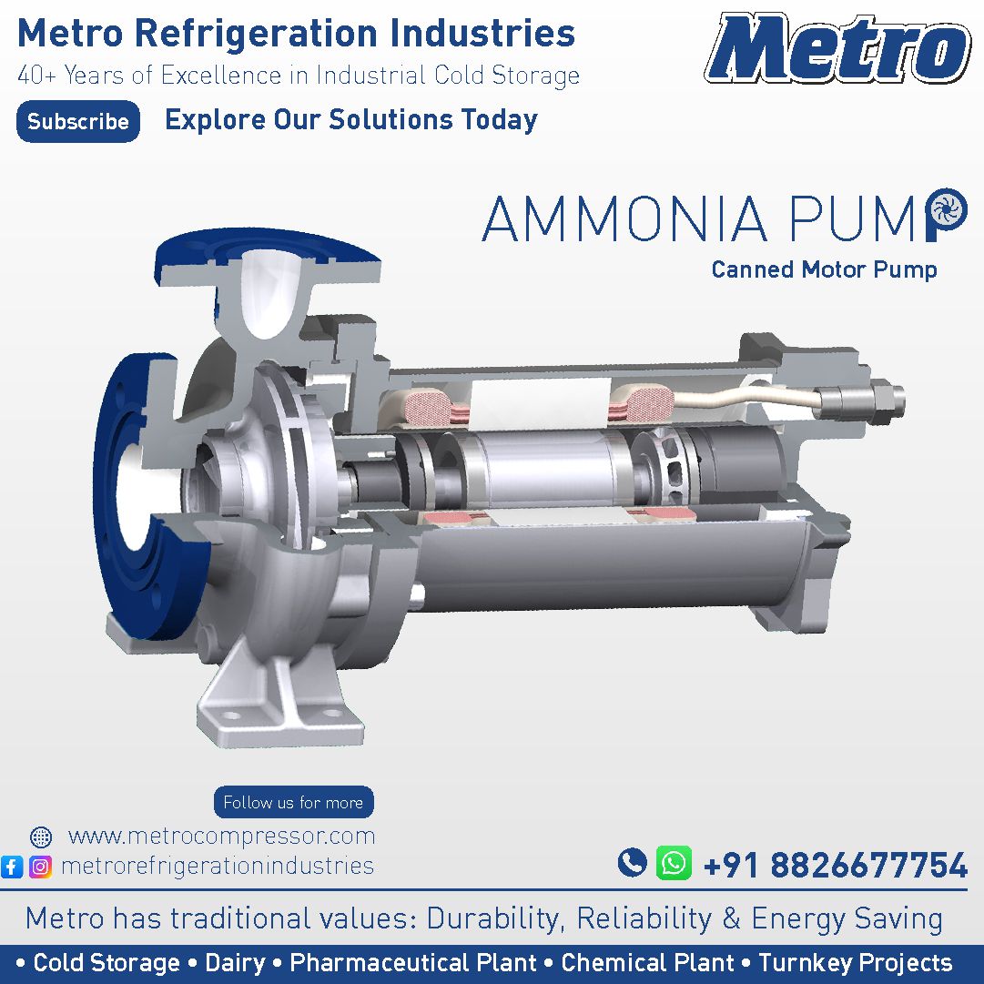 Canned Motor Pump & Ammonia Pump: Working Principle, System and more