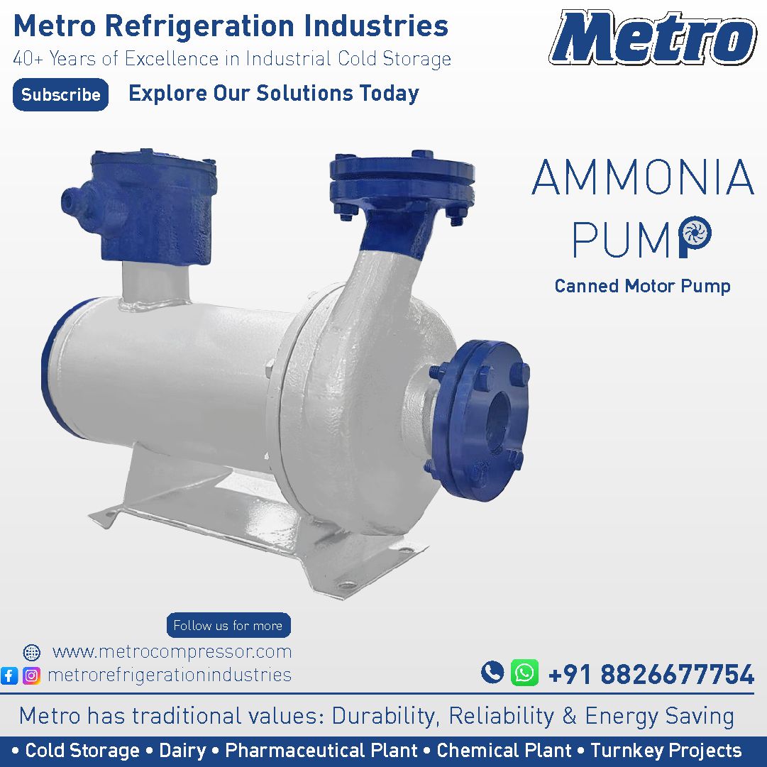 Canned Motor Pump & Ammonia Pump: Working Principle, System and more
