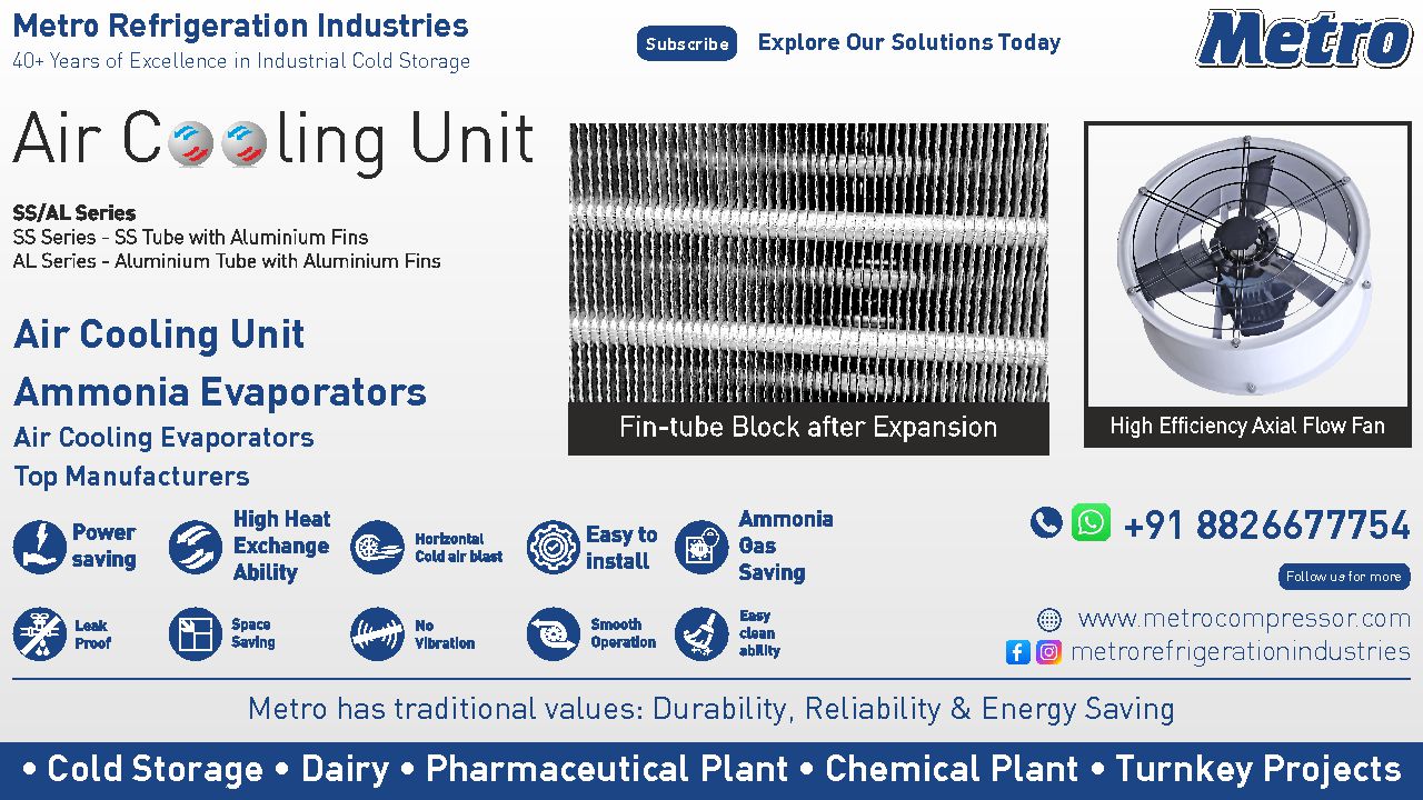 Ammonia Evaporators, Air Cooling Units & Condensers for Ammonia ...